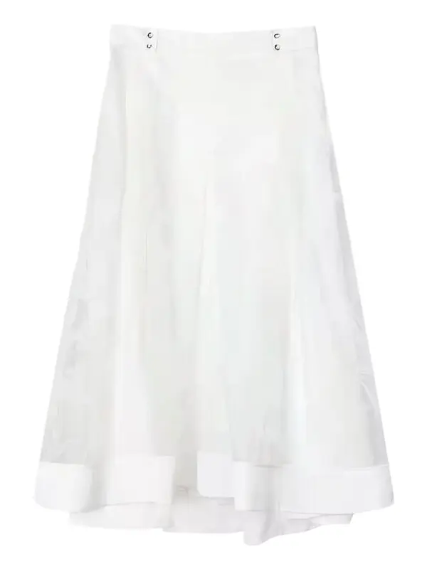 3.1 Phillip Lim Floral-detail Midi Skirt - White