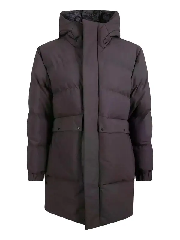 Moncler Long-sleeve Puffer Coat - Brown