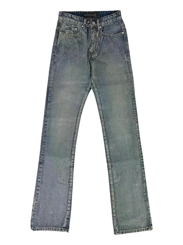 WHO DECIDES WAR BY EV BRAVADO Faded-effect Straight Leg Jeans - Blue