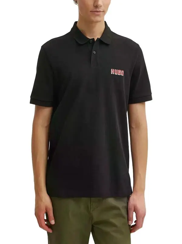 Hugo Cotton Polo-shirt - Black