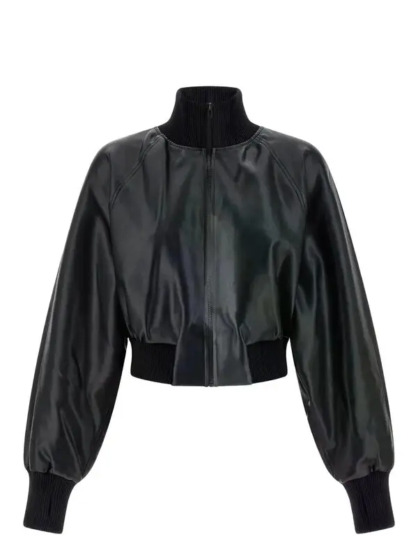Norma Kamali High-neck Bomber Jacket - Black