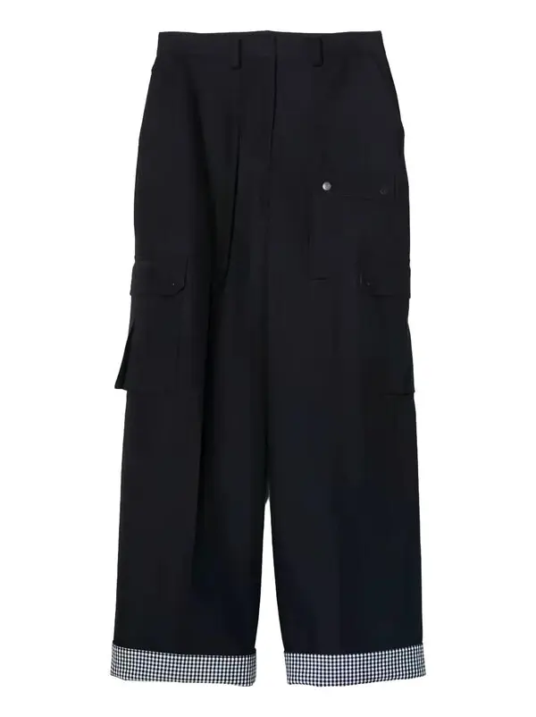 3.1 Phillip Lim Cuffed Hem Cargo Trousers - Black