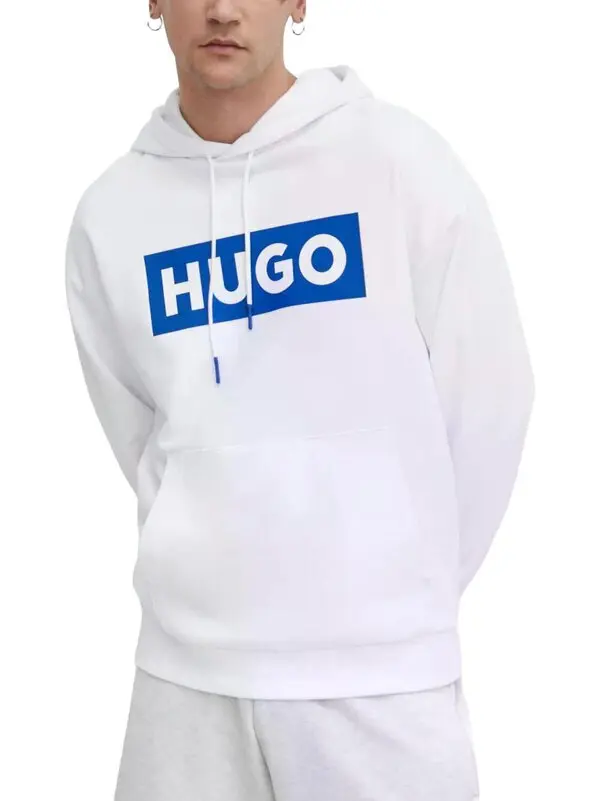 Hugo Boss Logo-print Hoodie - White