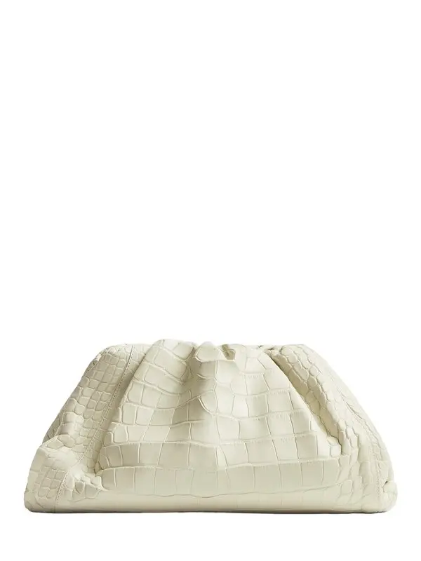 BOTTEGA  VENETA Alligator Leather Pouch - Plaster