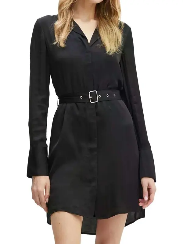 Guess Belted-waist Mini Dress - Black