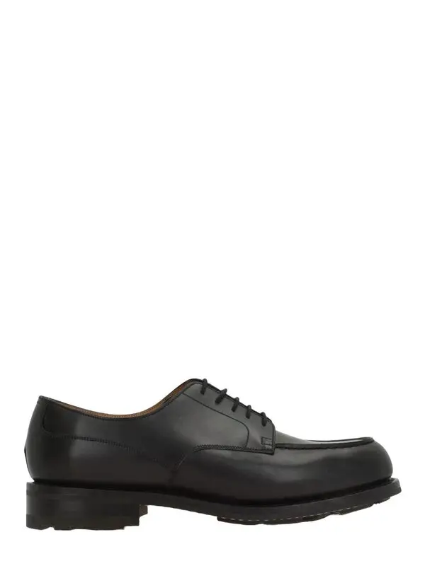 J.M. WESTON Leather Lace-up Derby Shoes - Black