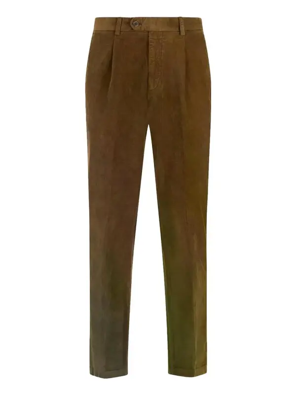 Boglioli Corduroy-texture Trousers - Brown