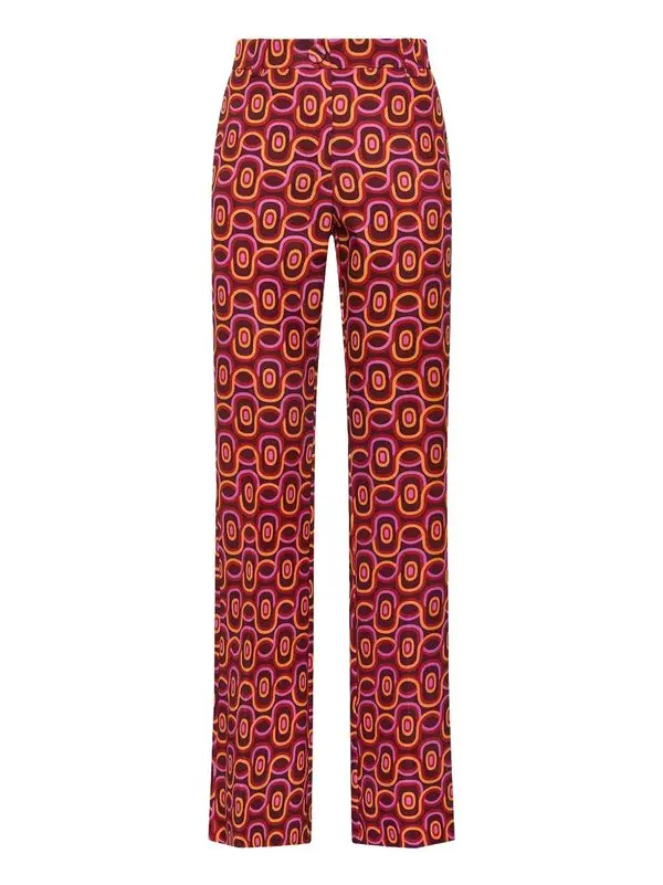 Malìparmi Printed Trousers - Red
