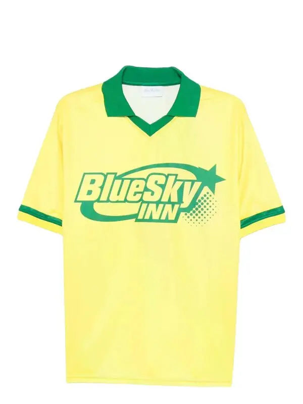 BLUE SKY INN Logo-print Soccer T-shirt - Yellow