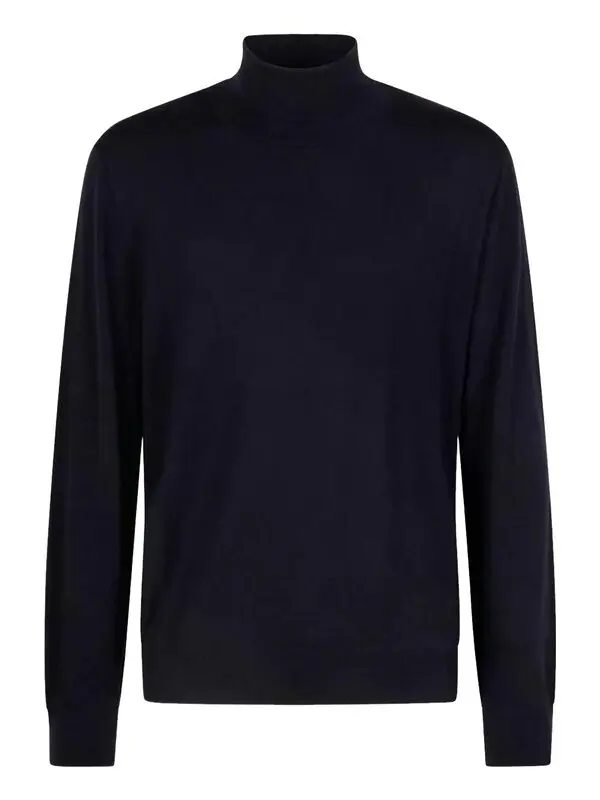 Canali Roll-neck Sweater - Blue