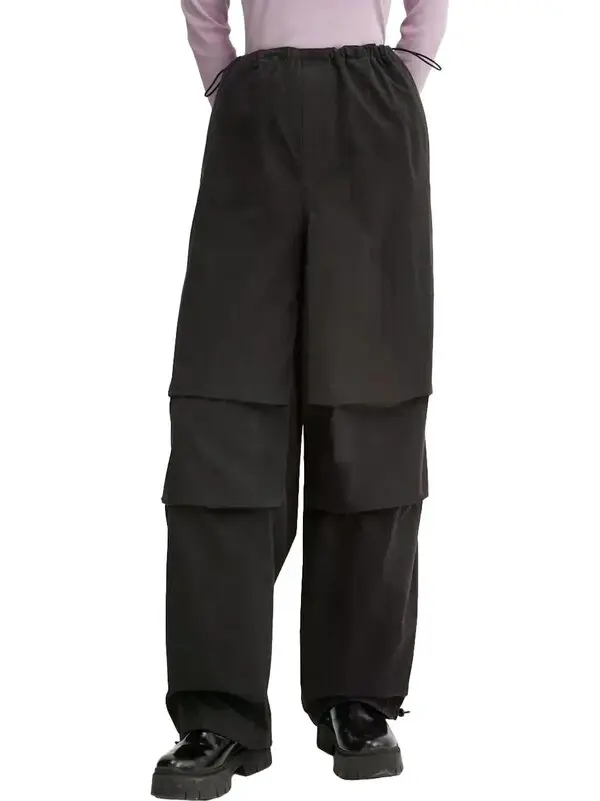 Hugo Drawstring Cargo Trousers - Black