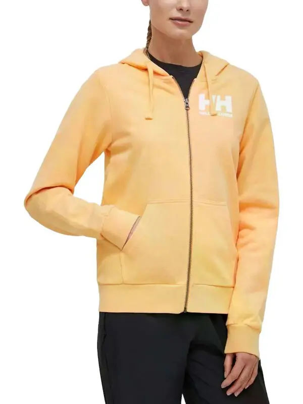 Helly Hansen Logo-print Zip-up Sweatshirt - Orange