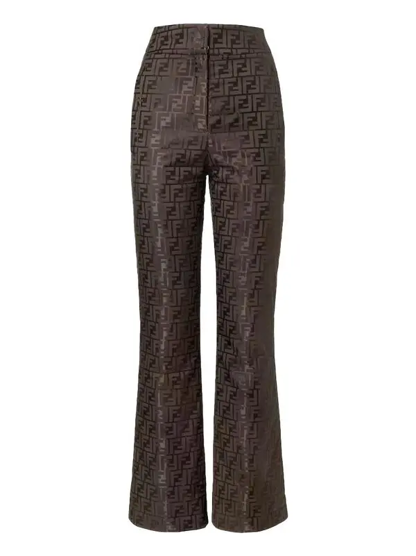 Fendi Ff-motif Ski Pants - Brown