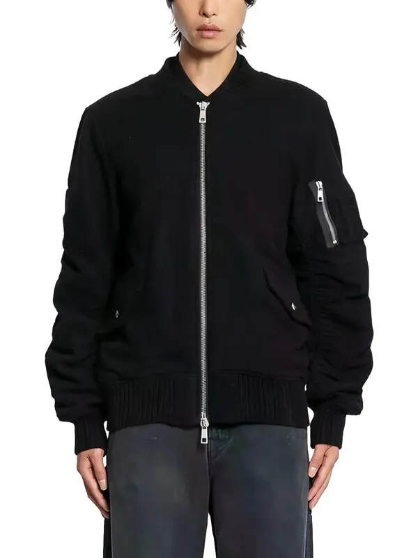 GIORGIO BRATO Zip-fastening Bomber Jacket - Black
