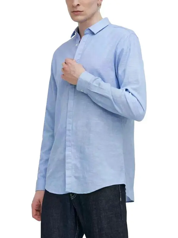 Hugo Buttoned Long-sleeve Shirt - Blue