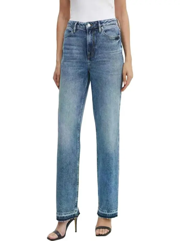 Guess Frayed-effect Denim Jeans - Blue