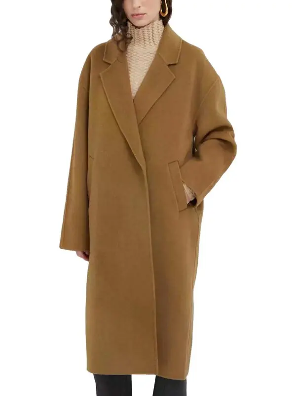 HERSKIND Single-breasted Coat - Brown