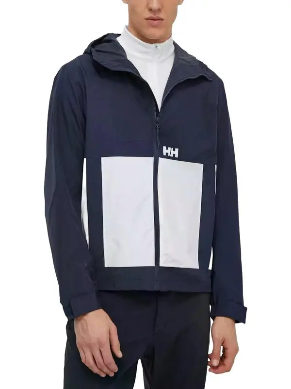 Helly Hansen Hooded Logo-print Performance Jacket - Blue