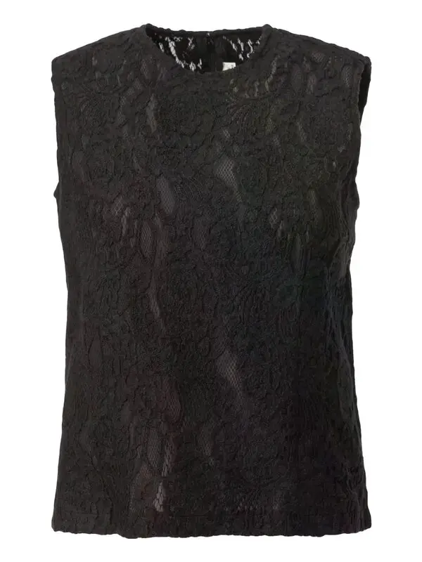 Comme Des Garçons Lace Tank - Black