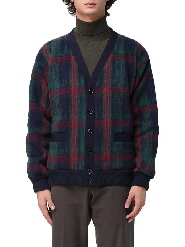 Aspesi Plaid Sweater - Green