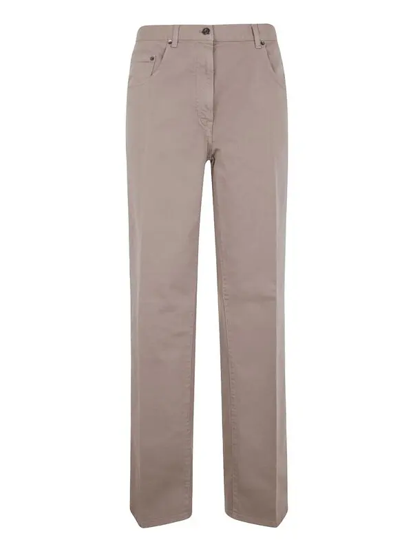 N° 21 Wide Leg Trousers - Beige