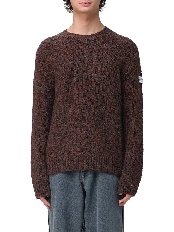 MAISON MARGIELA Textured Knit Sweater - Grey