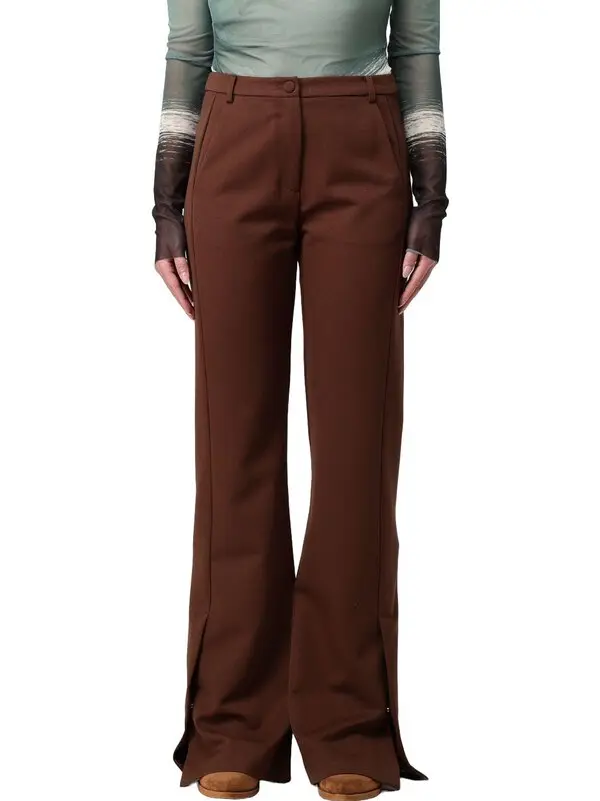 Patrizia Pepe Flare Trousers - Brown