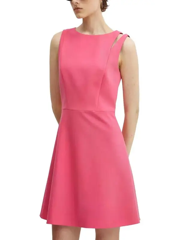 Hugo Boss Cutout Sleeveless Mini Dress - Pink