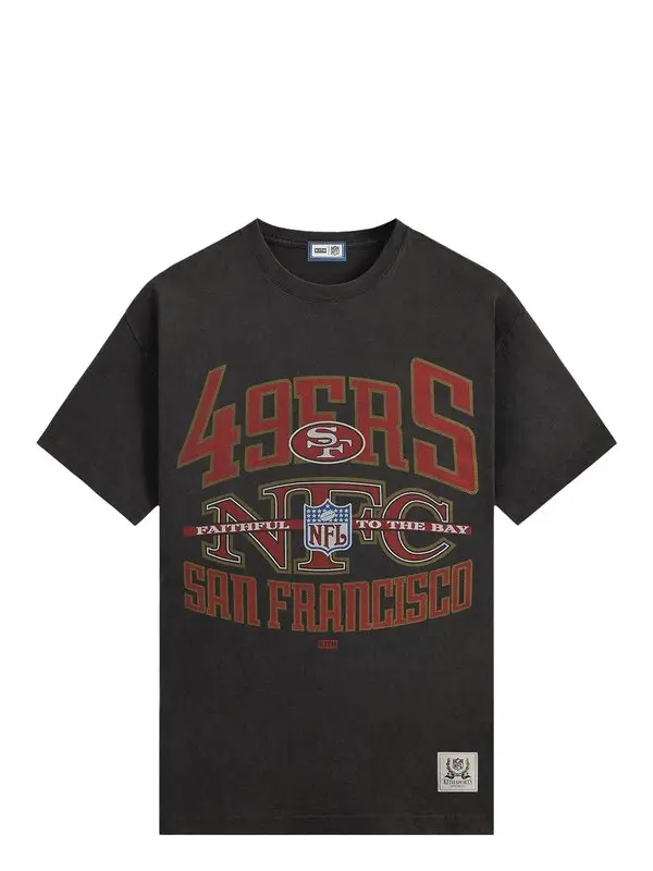 Kith For The Nfl San Francisco 49ers Vintage Jones Tee - Black