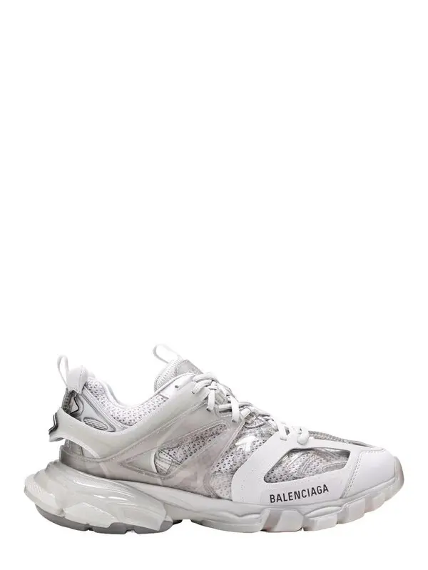 Balenciaga Track Sneakers With Clear Sole - Grey