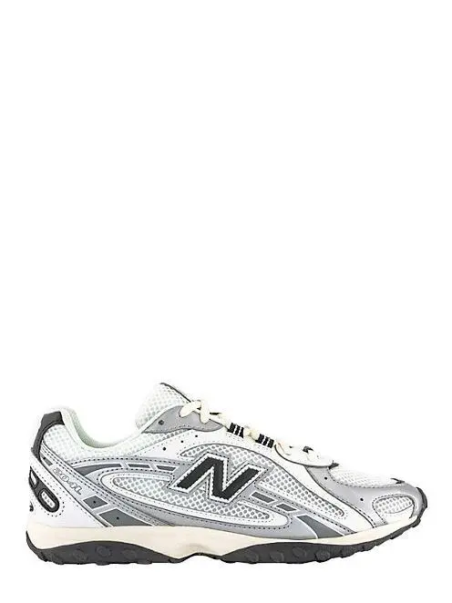 NEW BALANCE 204l Leather And Mesh Trainers - Silver Metallic Black