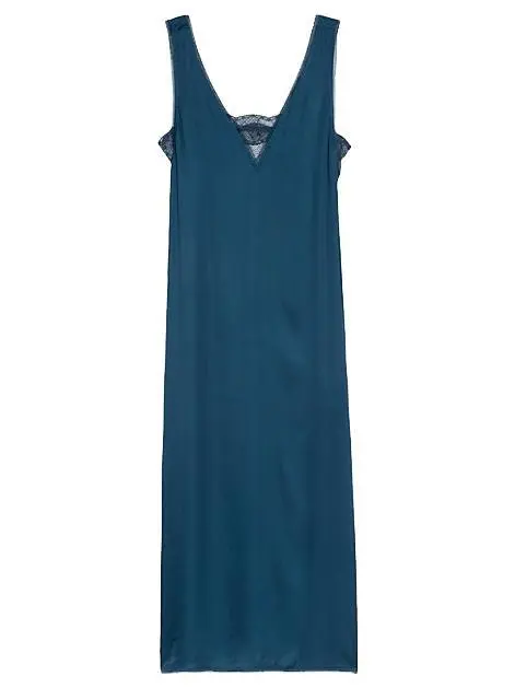 Zadig&Voltaire Renzo V-neck Midi Dress - Blueberry