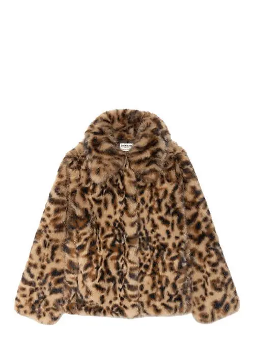 Zadig&Voltaire Leopard-print Faux-fur Jacket - Wood