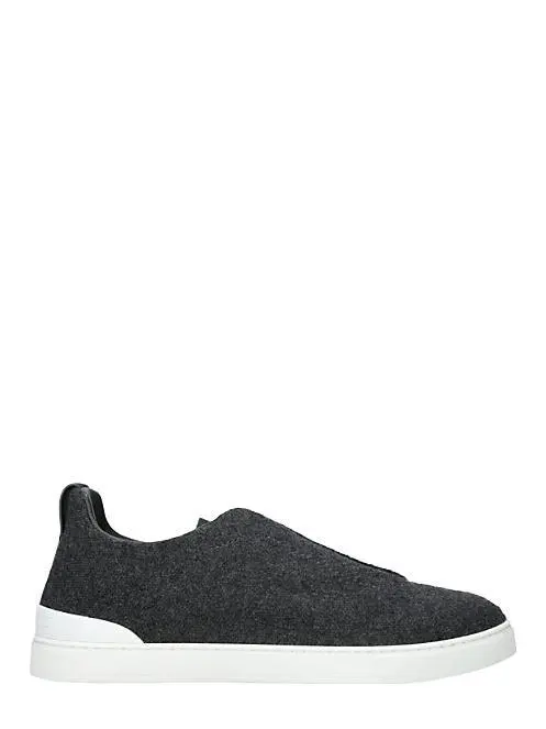Ermenegildo Zegna Triple Stitch™ Oasi Cashmere Trainers - Grey/dark