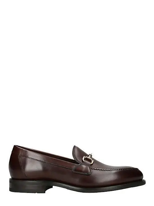 LOAKE Kensington Leather Loafers - Dark Brown