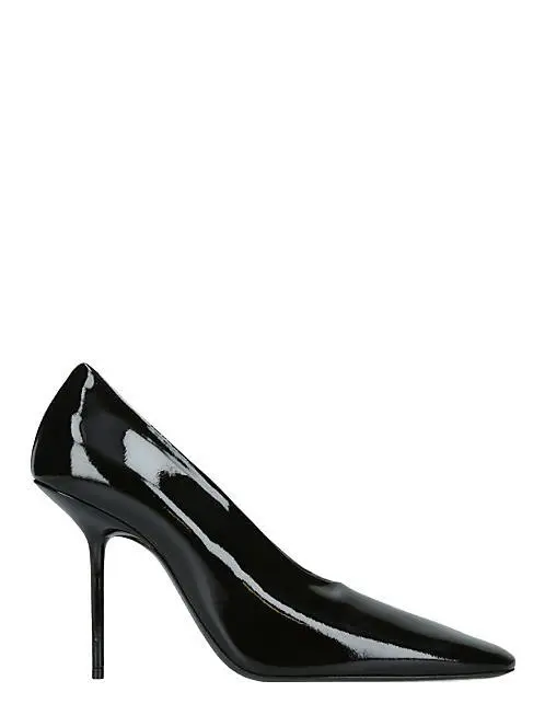 Victoria Beckham Square-toe 100 Leather Pumps - Black