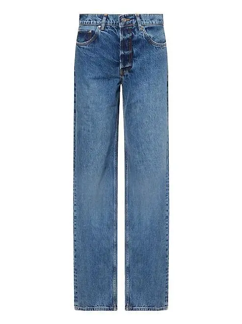 ANINE BING Hugh Wide-leg Denim Jeans - Dark Indigo