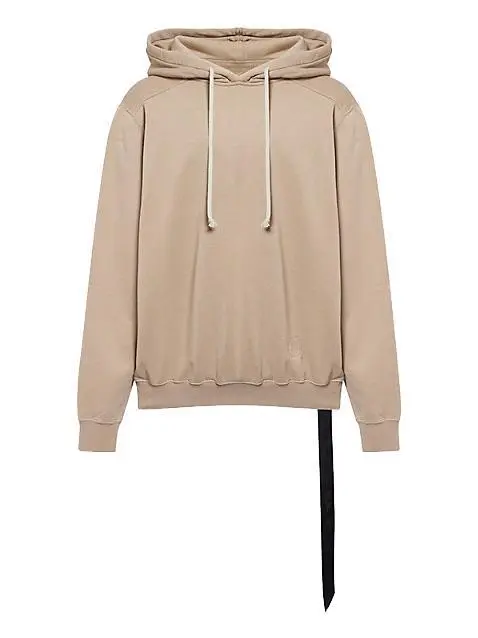 Rick Owens Oversized Relaxed-fit Cotton-jersey Hoodie - Dirty Pearl