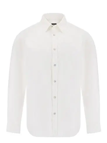 Boggi Milano Long-sleeved Regular-fit Cotton Shirt - White
