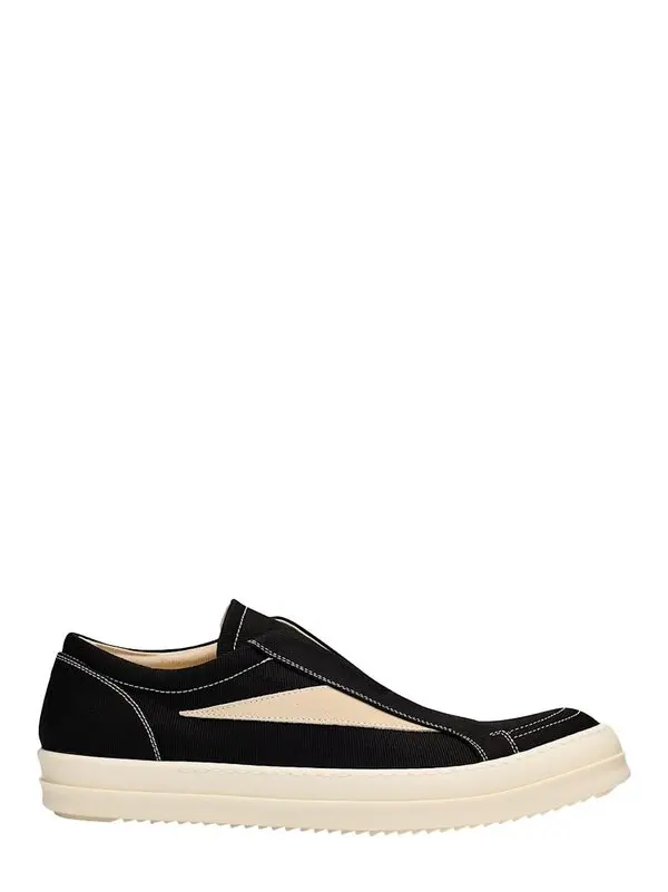 Rick Owens Laceless Vintage Sneakers - Black/milk