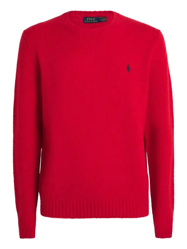 Polo Ralph Lauren Wool-alpaca Polo Pony Sweater - Red