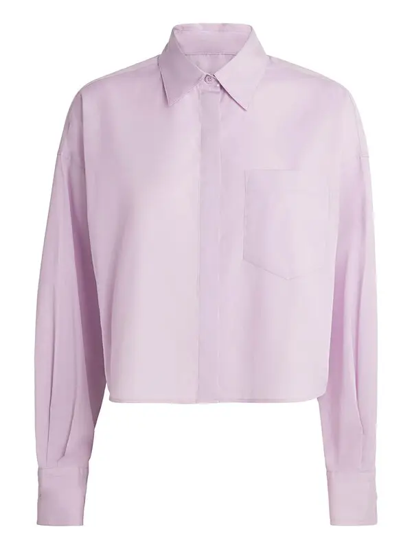 Rag & Bone Cotton Marin Shirt - Purple
