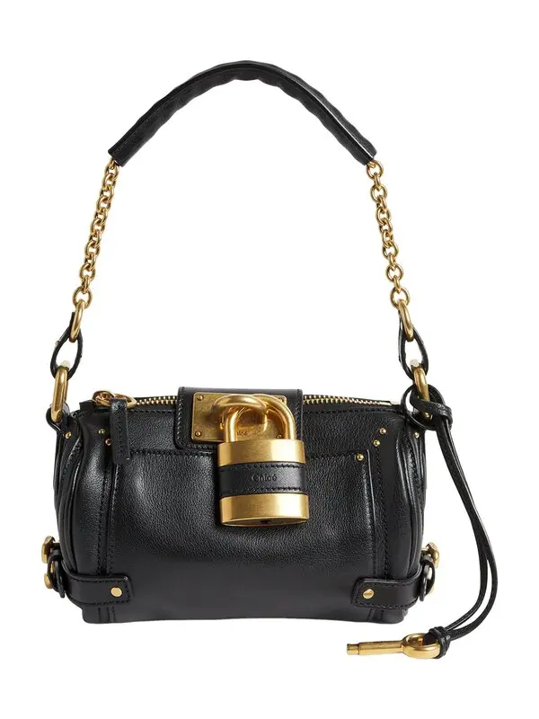 Chloé Small Leather Paddington Shoulder Bag - Black