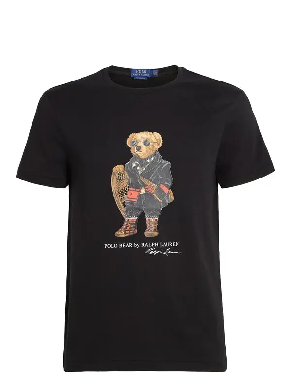 Polo Ralph Lauren Cotton Holiday Bear T-shirt - Black
