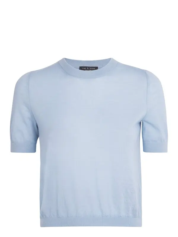 Rag & Bone Cashmere Adeline T-shirt - Blue