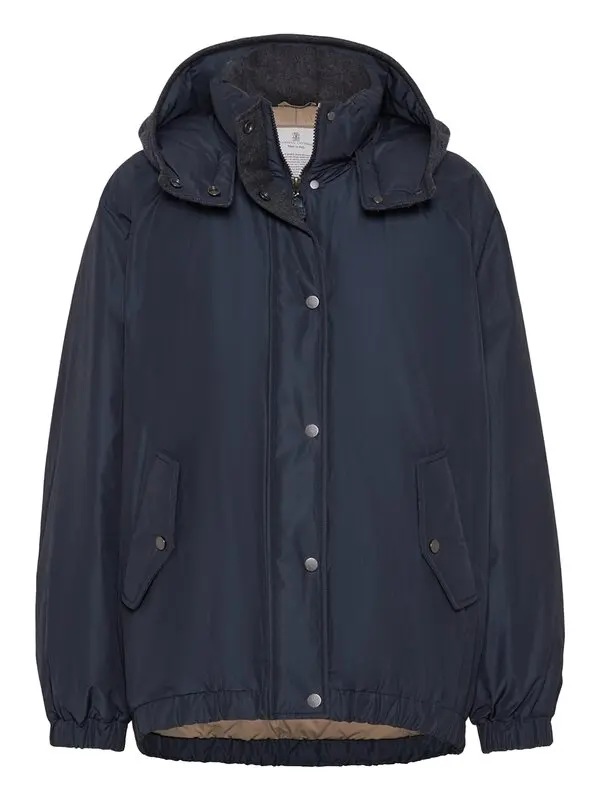 Brunello Cucinelli Hooded Jacket - Blue