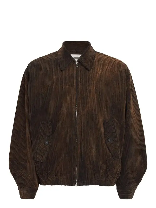 AGOLDE Stretch-cotton Corduroy Torres Jacket - Brown