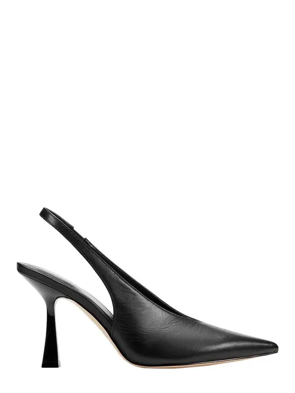Marc Fisher Esther Leather Slingback Pumps - Black