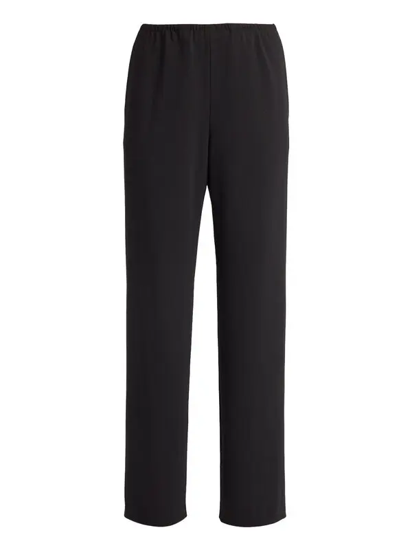 THE ROW Seraphim Wide-leg Pull-on Pants - Black