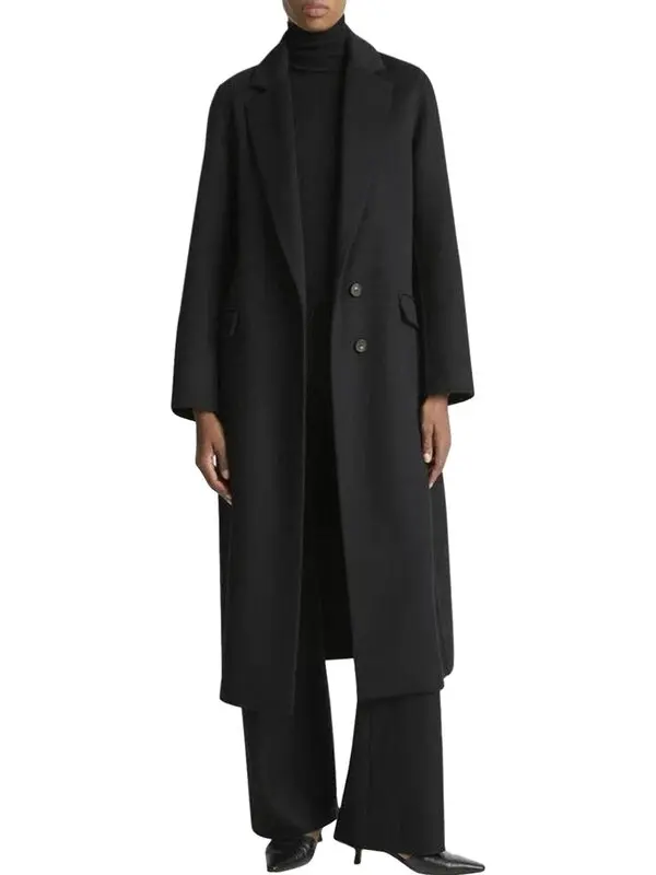 Vince Cashmere-wool Single-breasted Coat - Black